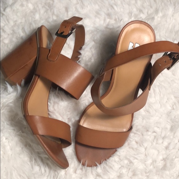 bp | Shoes | Leather Brass Plum Heeled Sandals | Poshmark